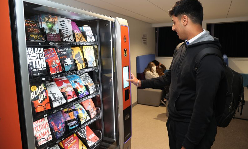 Linlithgow Academy has book vending machine installed as part of ...